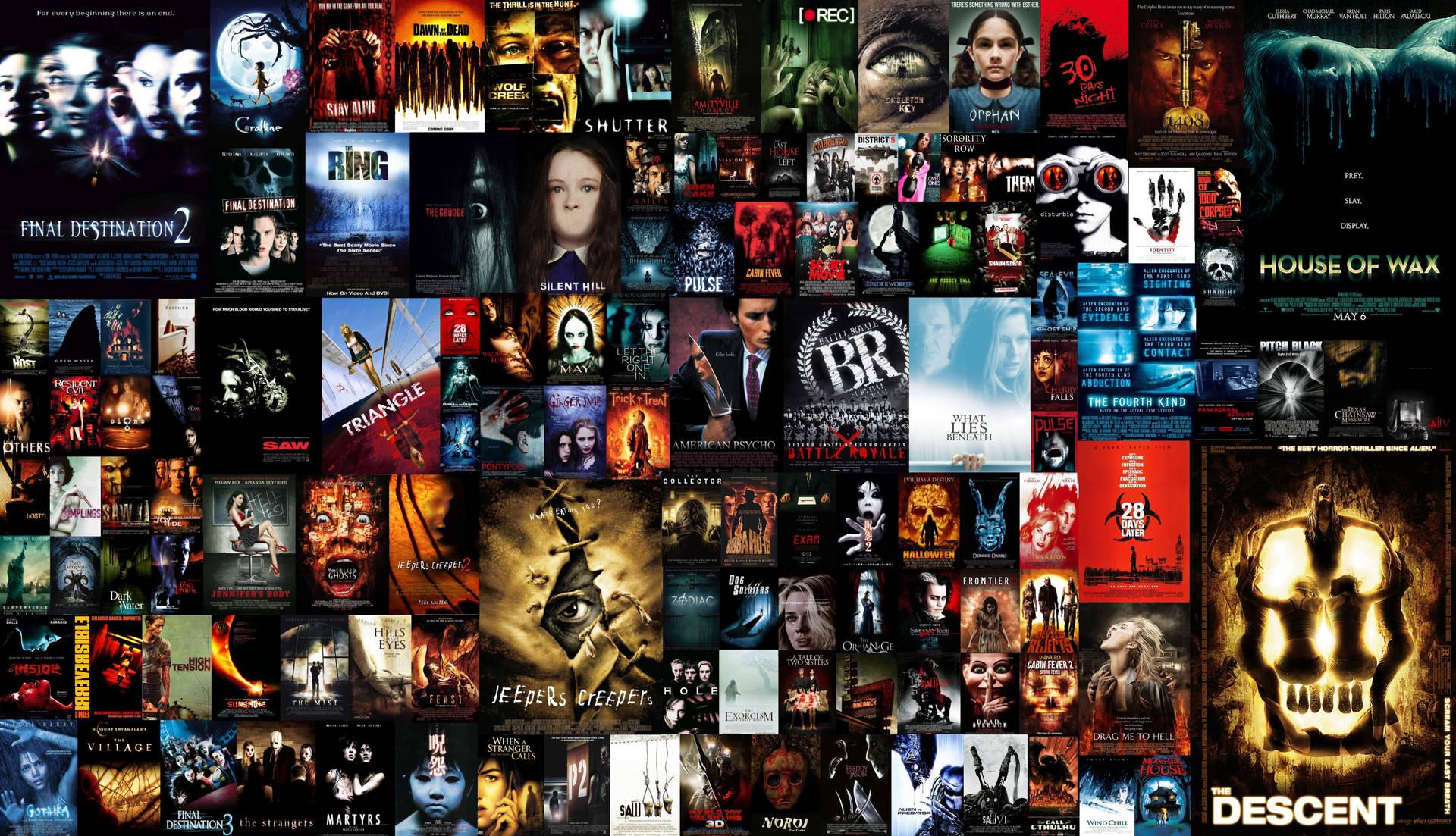 Free Download A Collage Of Horror Movie Posters Wallpaper By Free Download A Collage Of Horror Movie Posters Wallpaper By