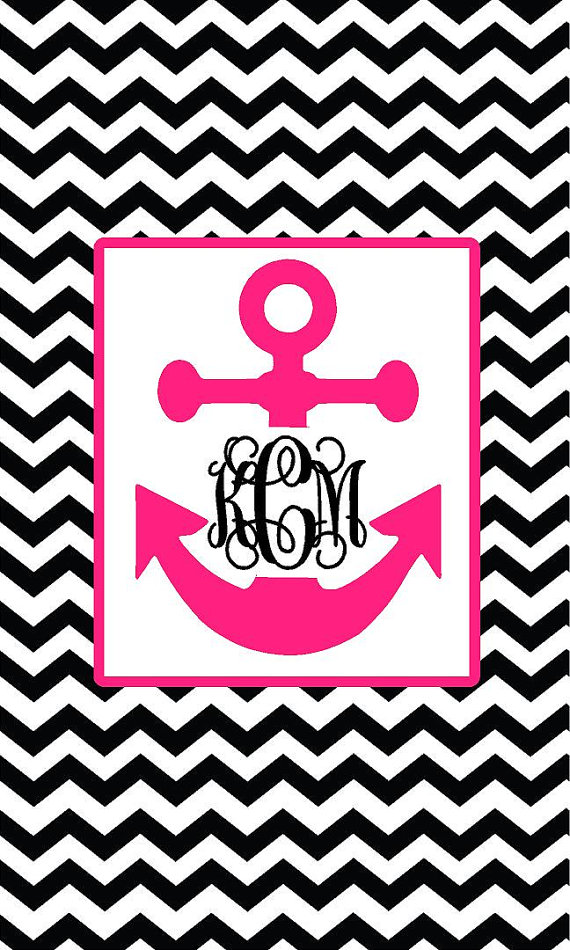 Chevron Background With Initials C