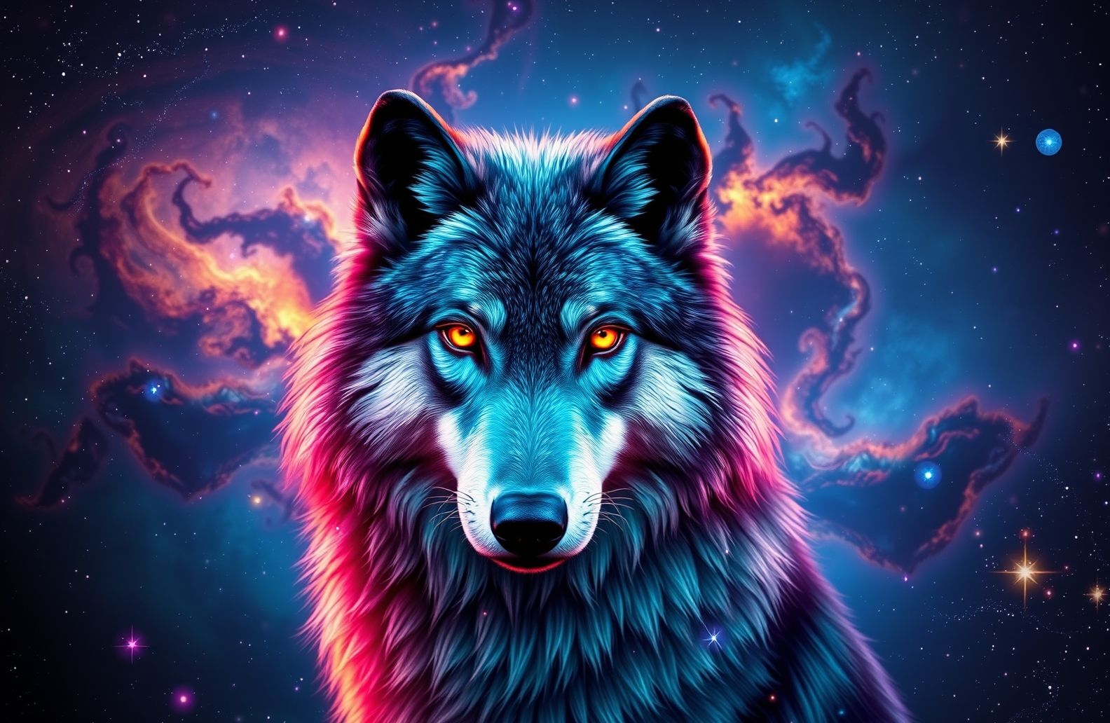 🔥 [50+] Galaxy Wolf Wallpapers | WallpaperSafari