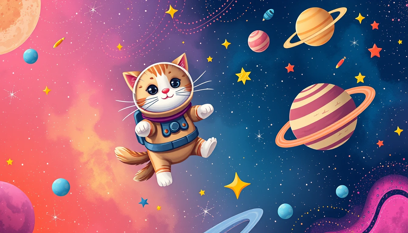 🔥 Free Download Space Cat Wallpaper by @nicolew14 | WallpaperSafari