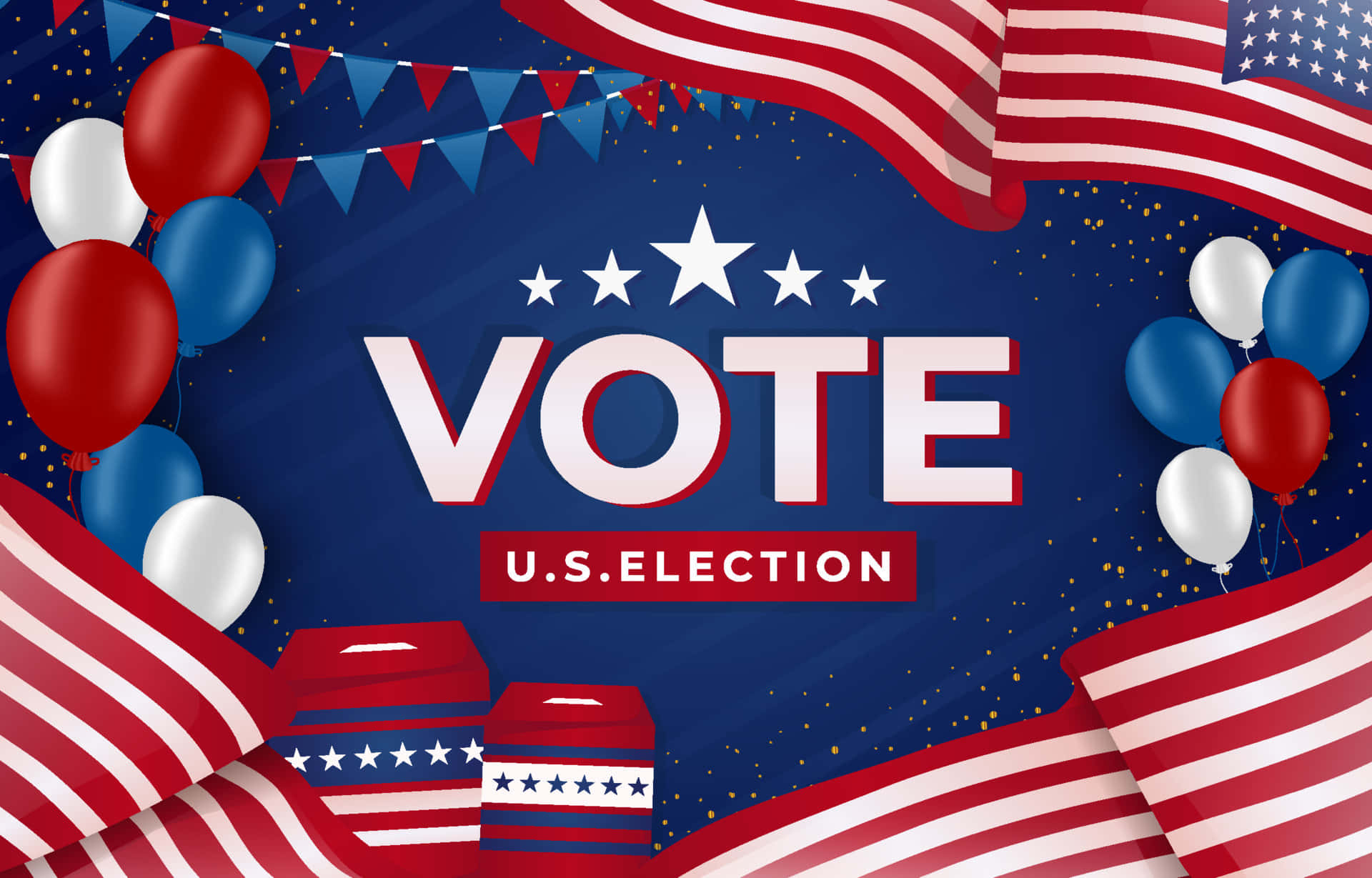 🔥 Free Download Election Background With Ribbon And Ballot Box ...