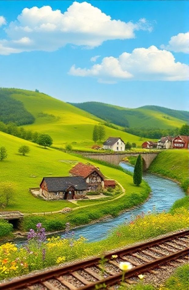 🔥 Free Download Model Railroad Backdrops Wallpaper by @brandonm62 ...