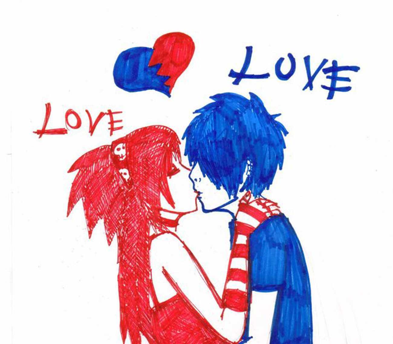 Free Download Emo Love Emo Photo 8825376 1300x1138 For Your Desktop