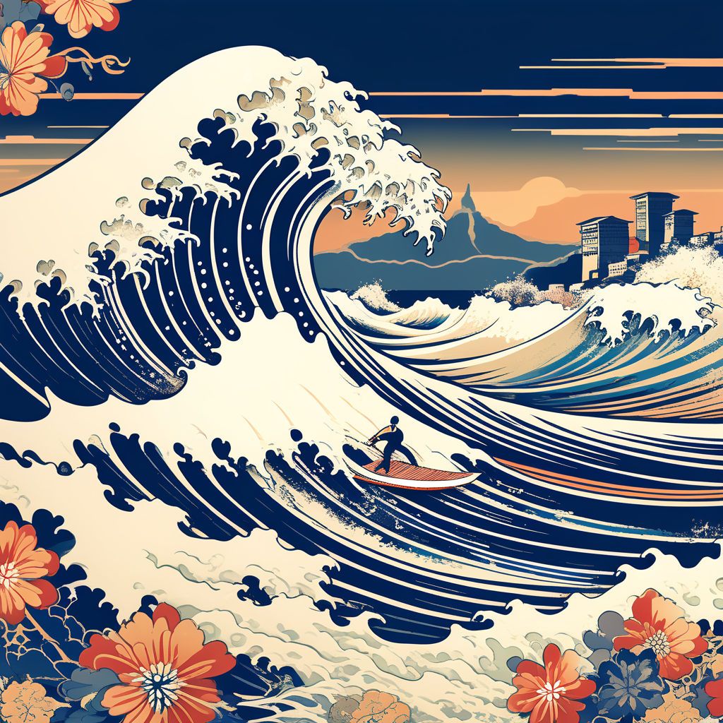 🔥 [50+] Japanese Wave Wallpapers | WallpaperSafari