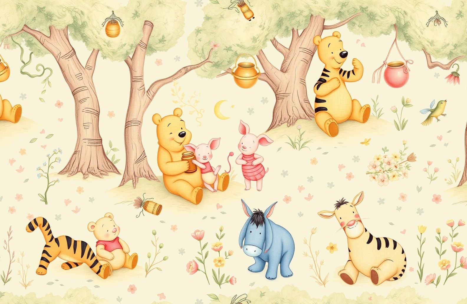 🔥 Free Download Classic Winnie The Pooh Wallpaper by @reneeh ...