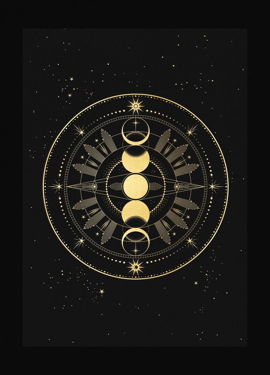 🔥 Free Download Moon Phase Totem With Image Symbols Goddess by ...