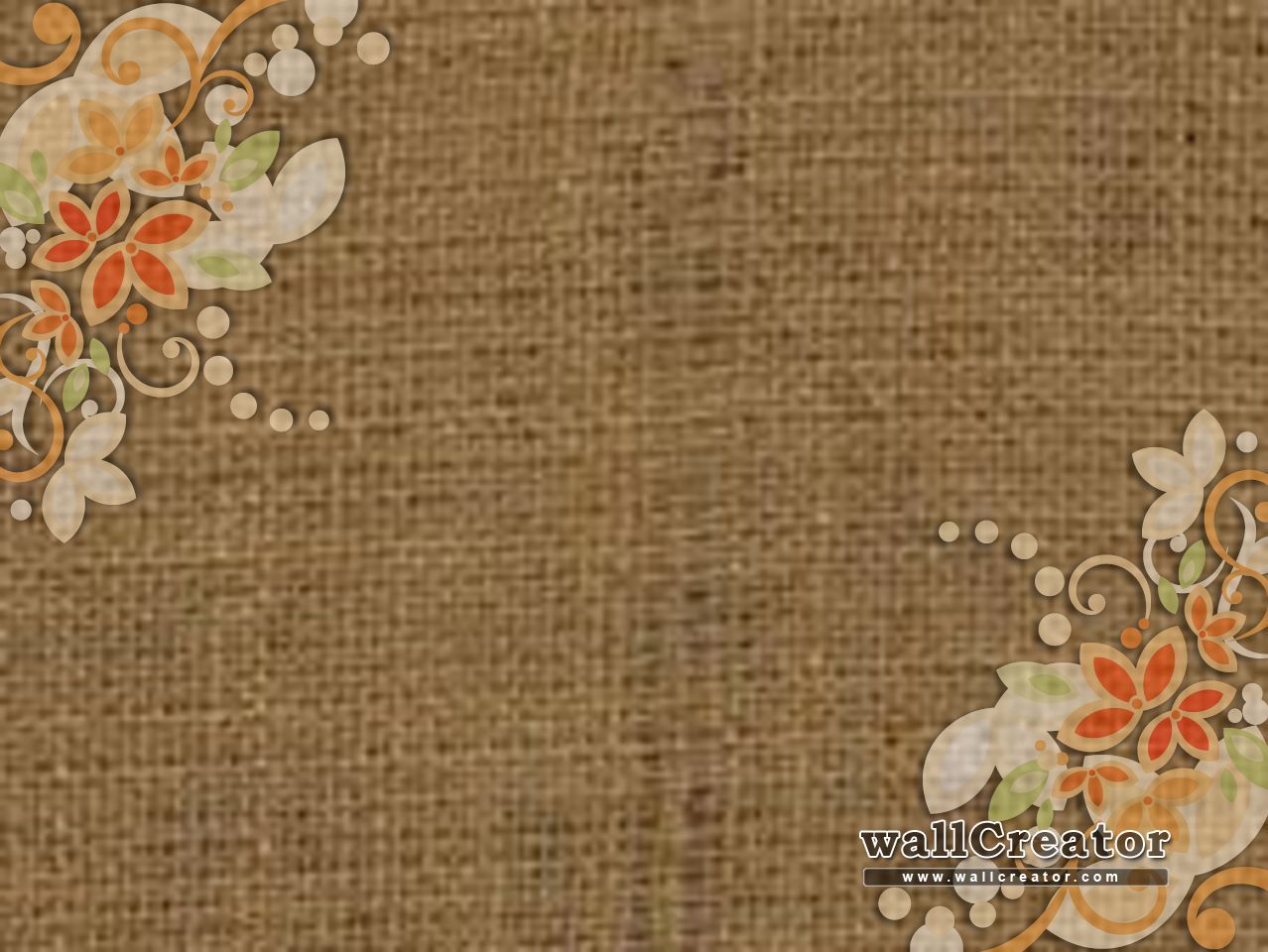 Burlap Leaves Wallpapers