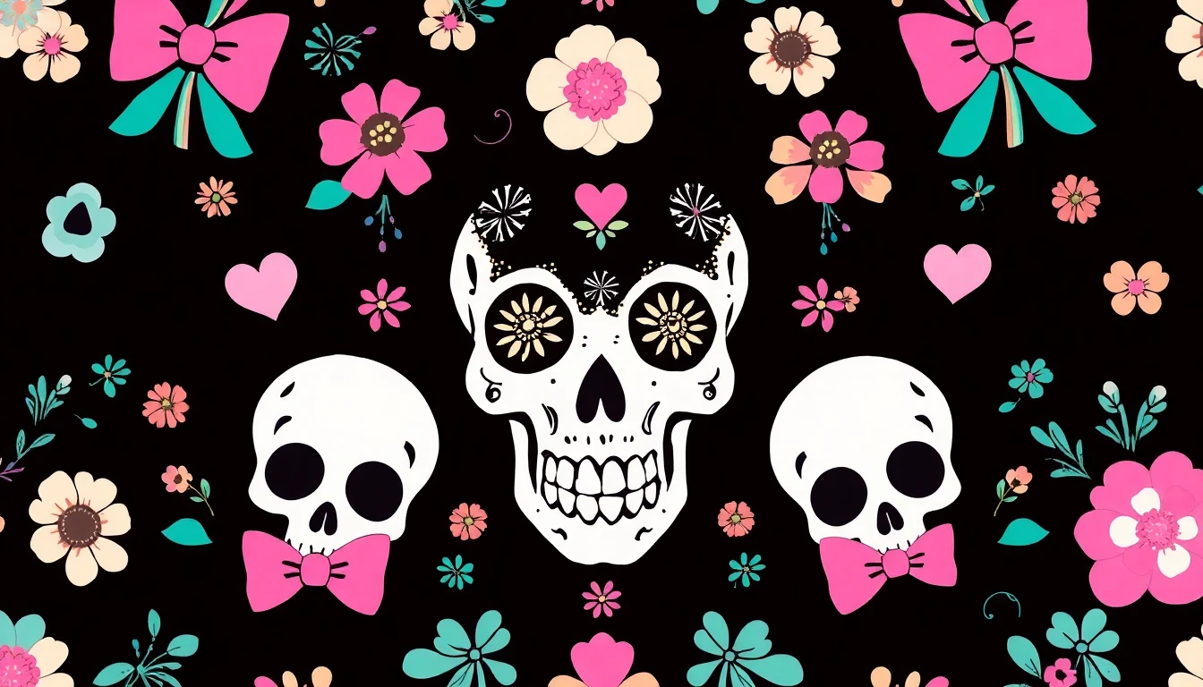 🔥 Free Download Girly Skull Wallpaper by @jeffreyt19 | WallpaperSafari