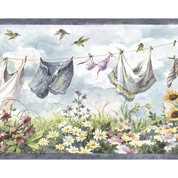 Wallpaper Borders For Laundry Room