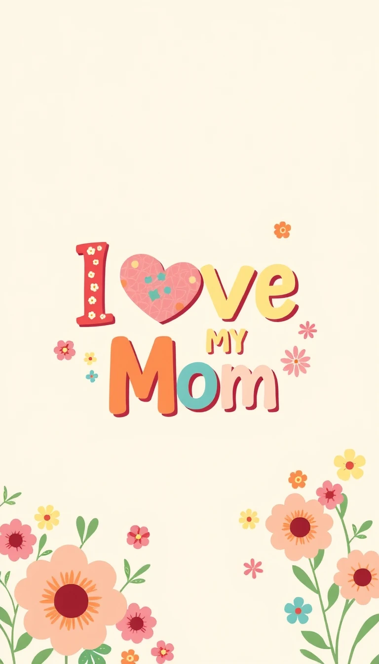 🔥 Free Download I Love My Mom Wallpaper by @tylerr | WallpaperSafari