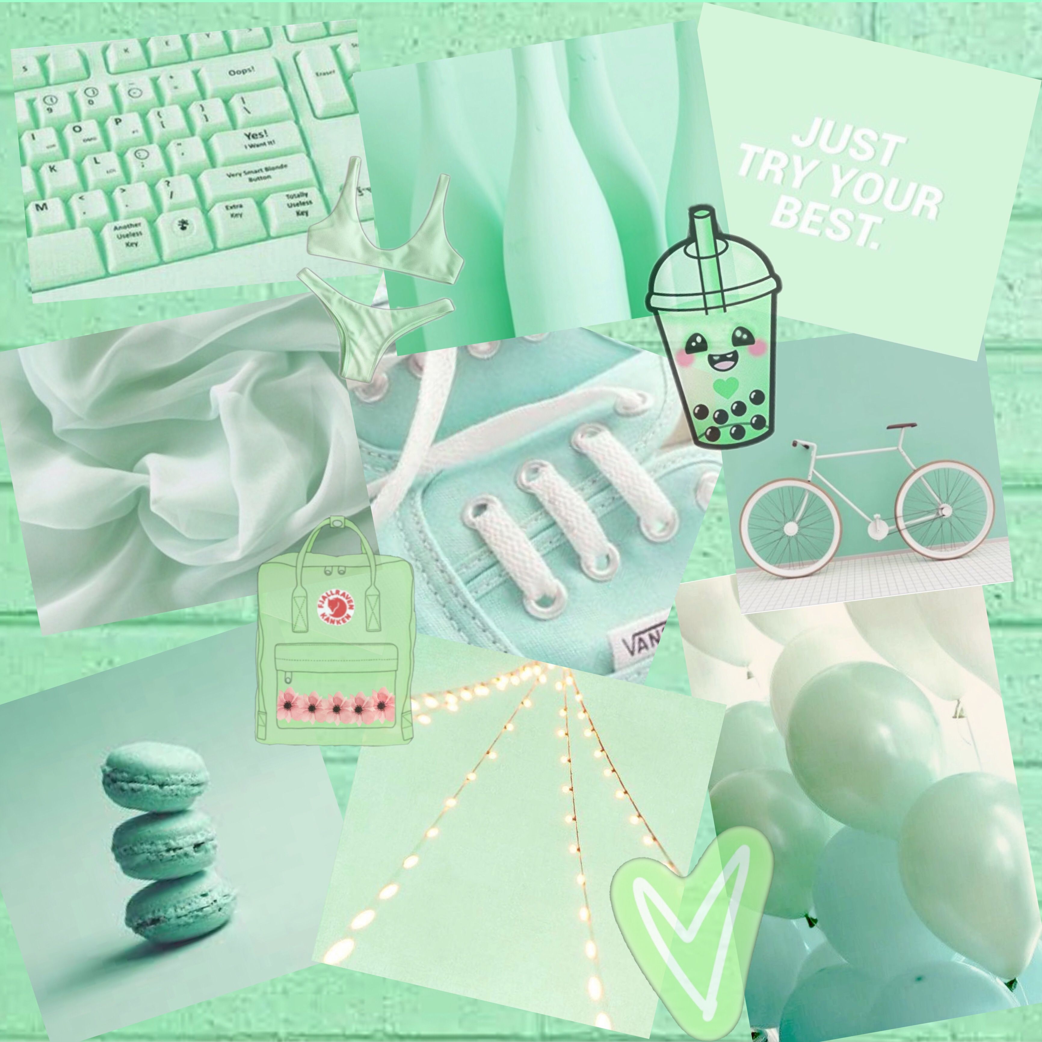 🔥 Free Download Cute Aesthetic Mint Wallpaper Image by @jasmines32 ...
