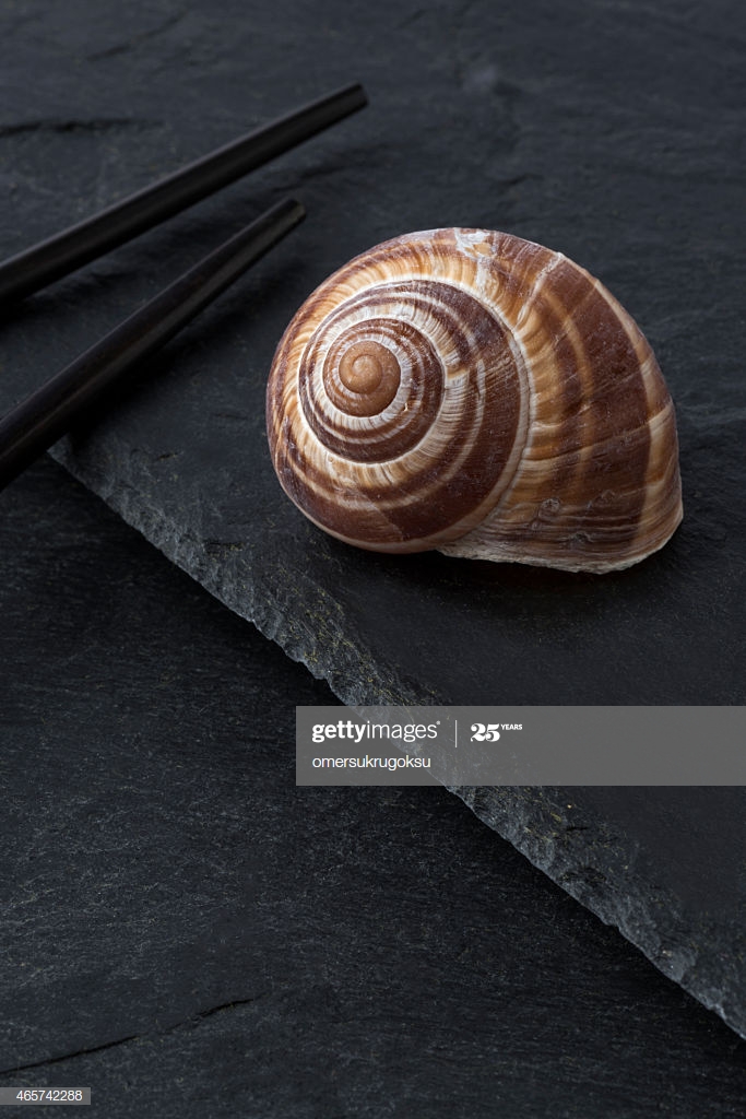 🔥 Free Download Escargot Shell And Chopsticks On Slate Background High ...