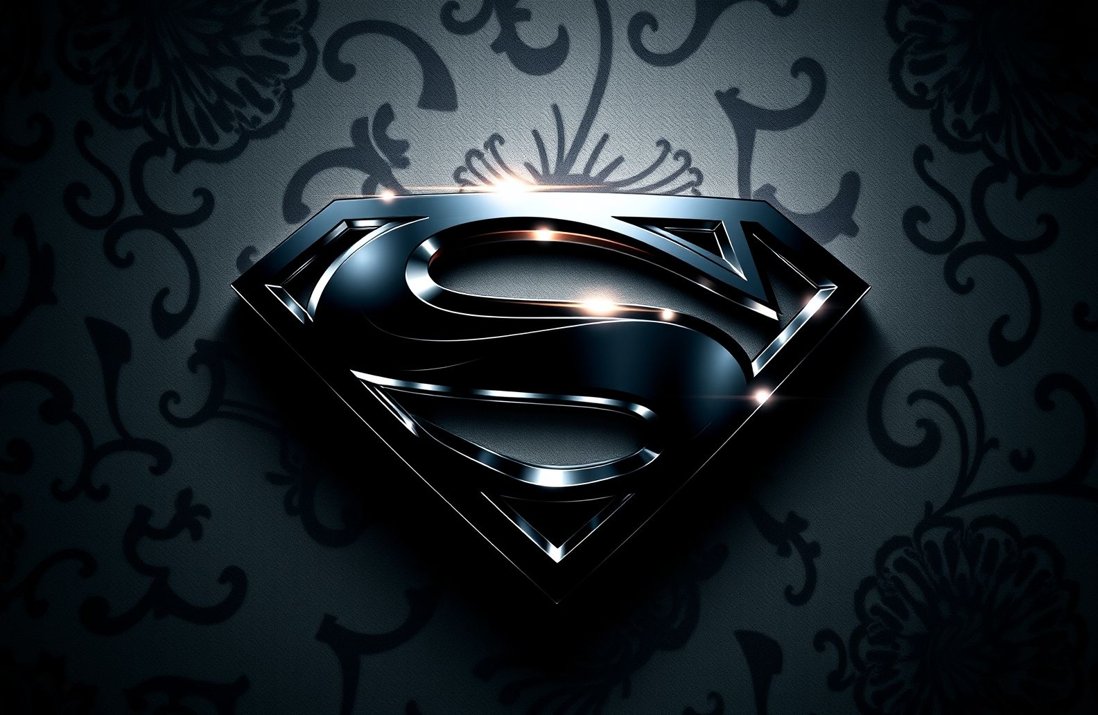 🔥 Free Download Black Superman Logo Wallpaper by @karenreynolds ...