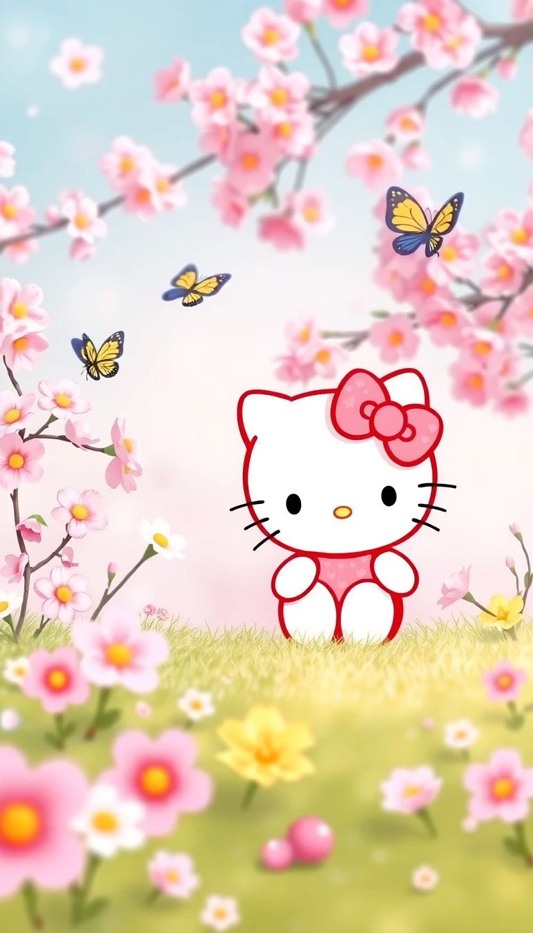 🔥 [40+] Hello Kitty Spring Computer Wallpapers | WallpaperSafari