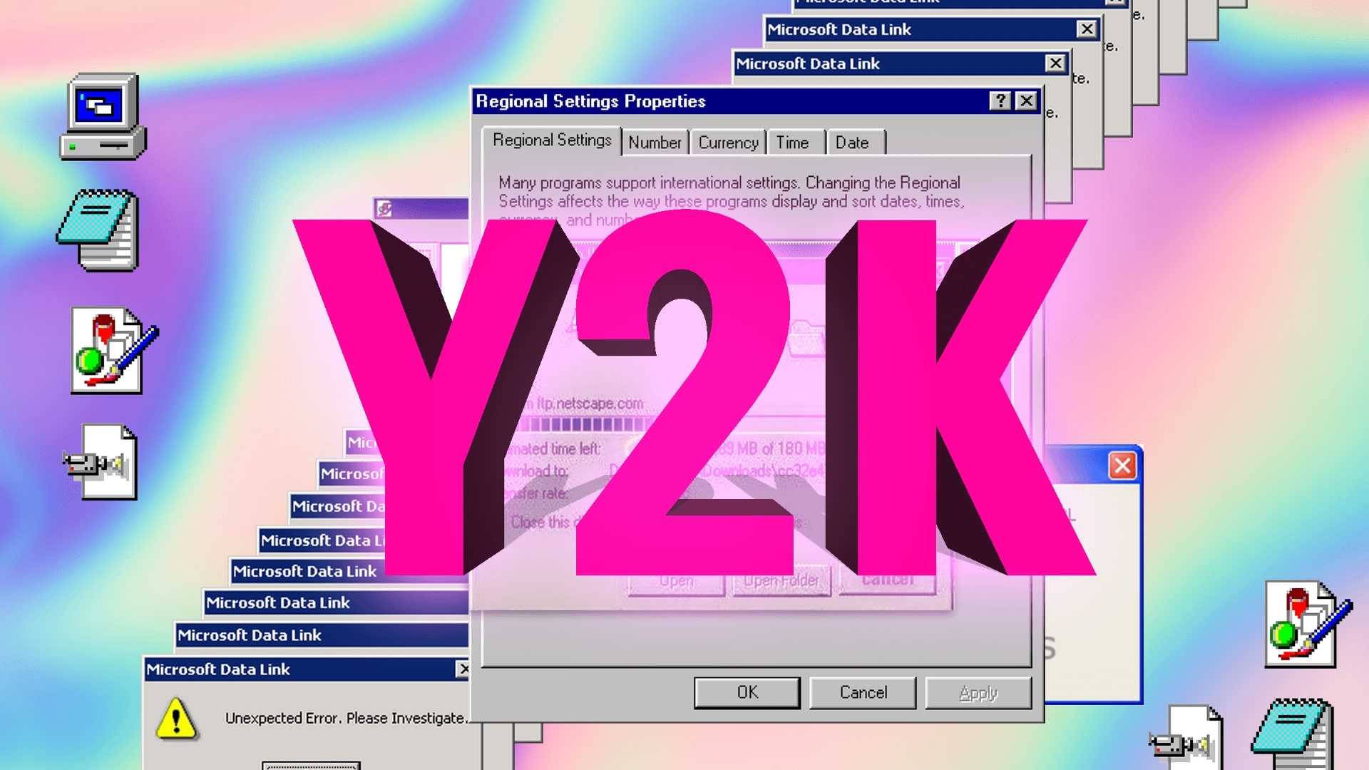 🔥 Free Download y2k Nostalgia With Computer Background In Retro And ...