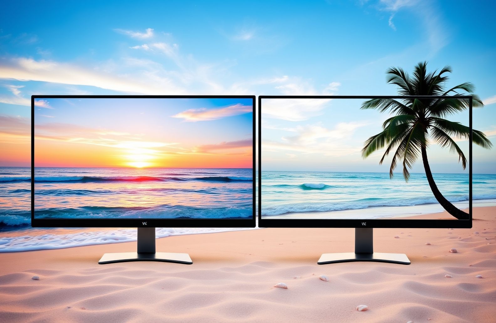 🔥 [50+] Dual Monitor Wallpapers Beach | WallpaperSafari