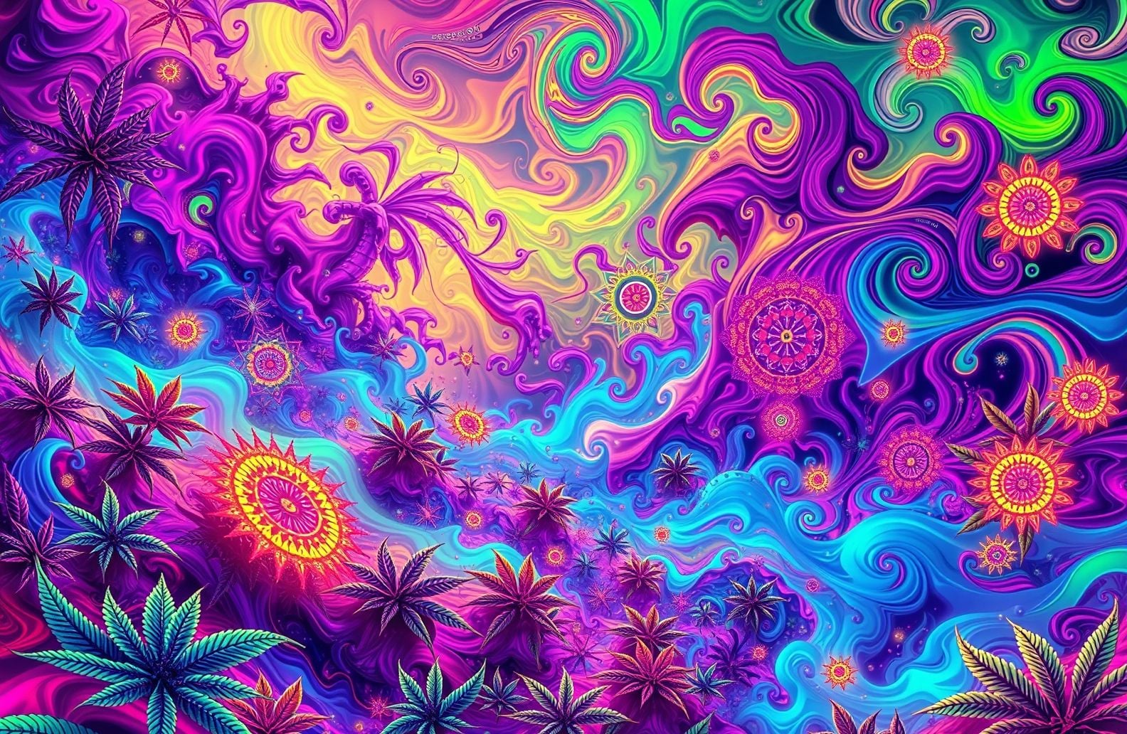 🔥 Free Download Psychedelic Weed Wallpaper by @bharmon | WallpaperSafari