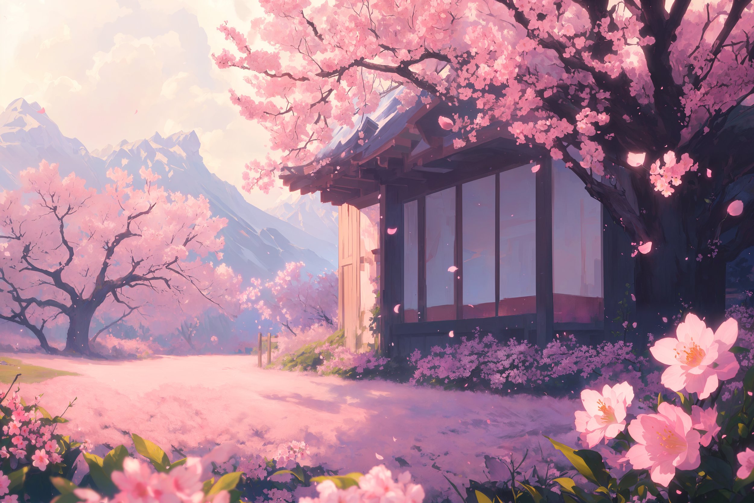 🔥 Free Download Anime Cherry Blossom Background Wallpaper by @susanw32 ...