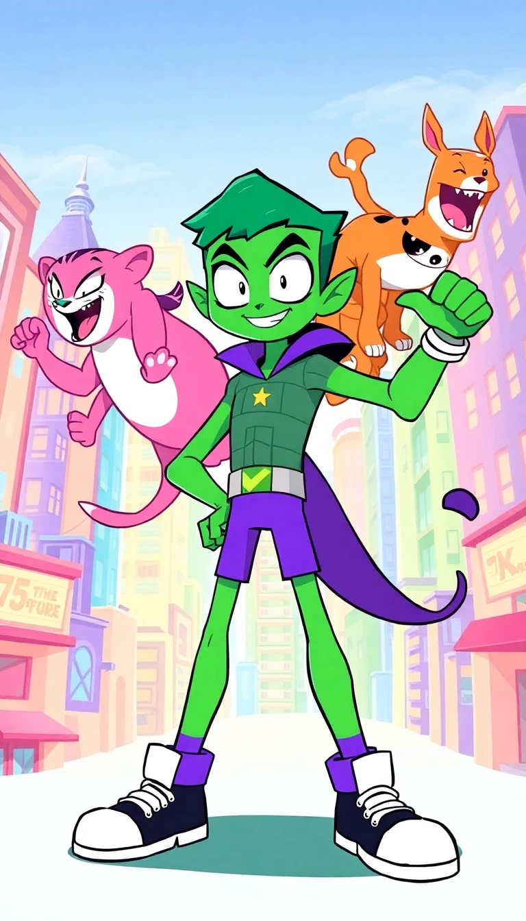 🔥 Free Download Beast Boy Teen Titans Go Wallpaper by @sdavis61 | WallpaperSafari