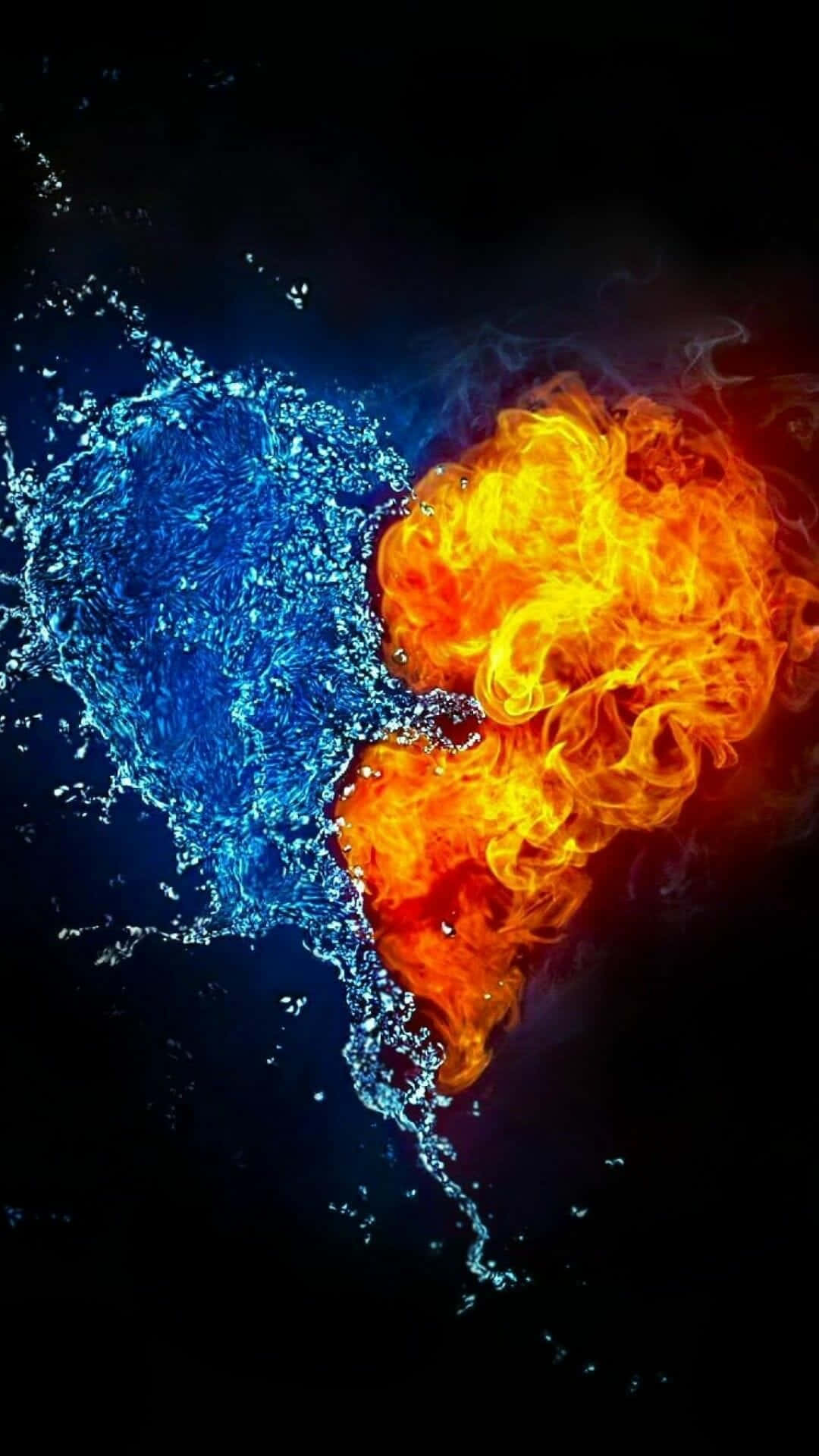 🔥 Free Download Red And Blue Fire Water Wallpaper by @michaelg52 ...