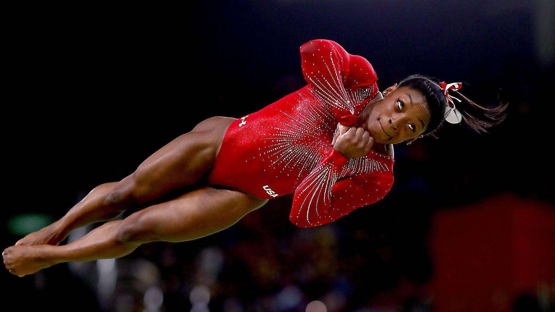 🔥 Free Download Simone Biles Artistic Gymnastics Routine Wallpaper by ...