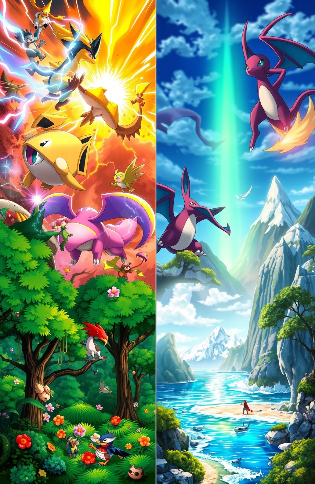 🔥 Free Download Pokemon Dual Screen Wallpaper by @richardpierce ...