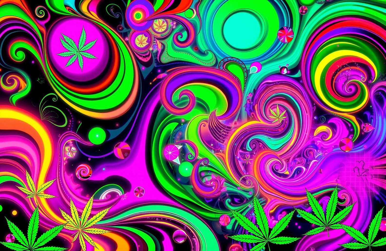 🔥 Free Download Psychedelic Weed Wallpaper by @christinebuchanan | WallpaperSafari