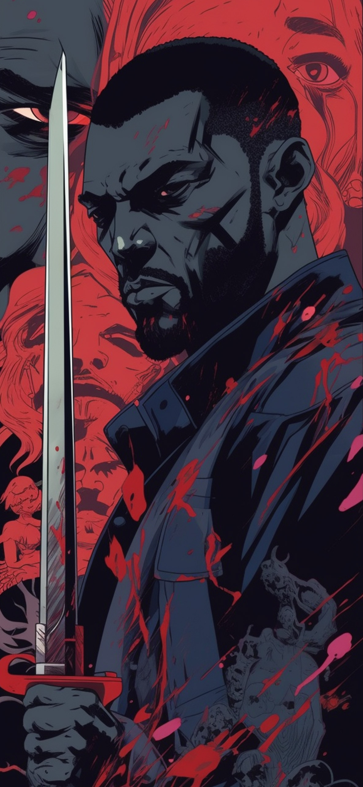 🔥 Free Download Marvel Blade Red Wallpaper by @christopherp17 ...