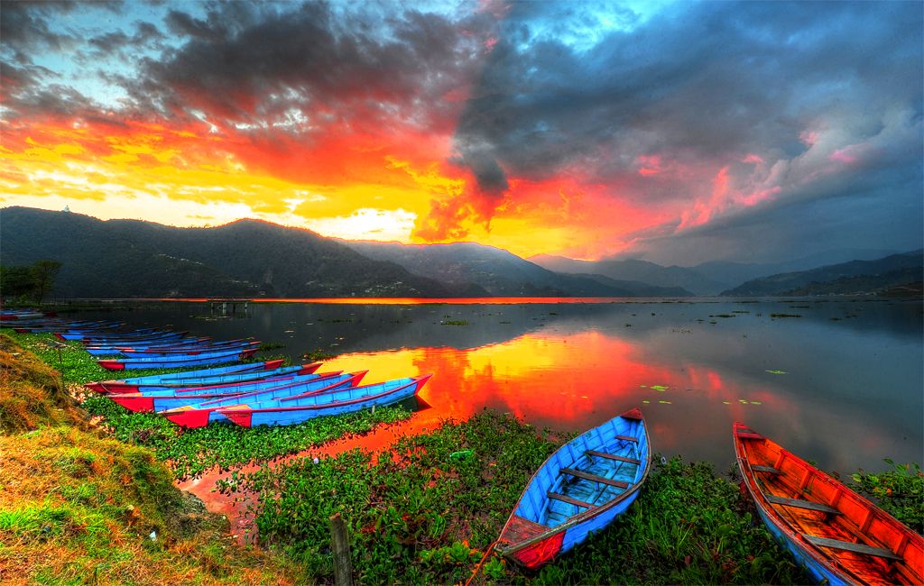🔥 Free Download Best Nepal Tour Package Scenery Wallpaper Lake Sunset ...