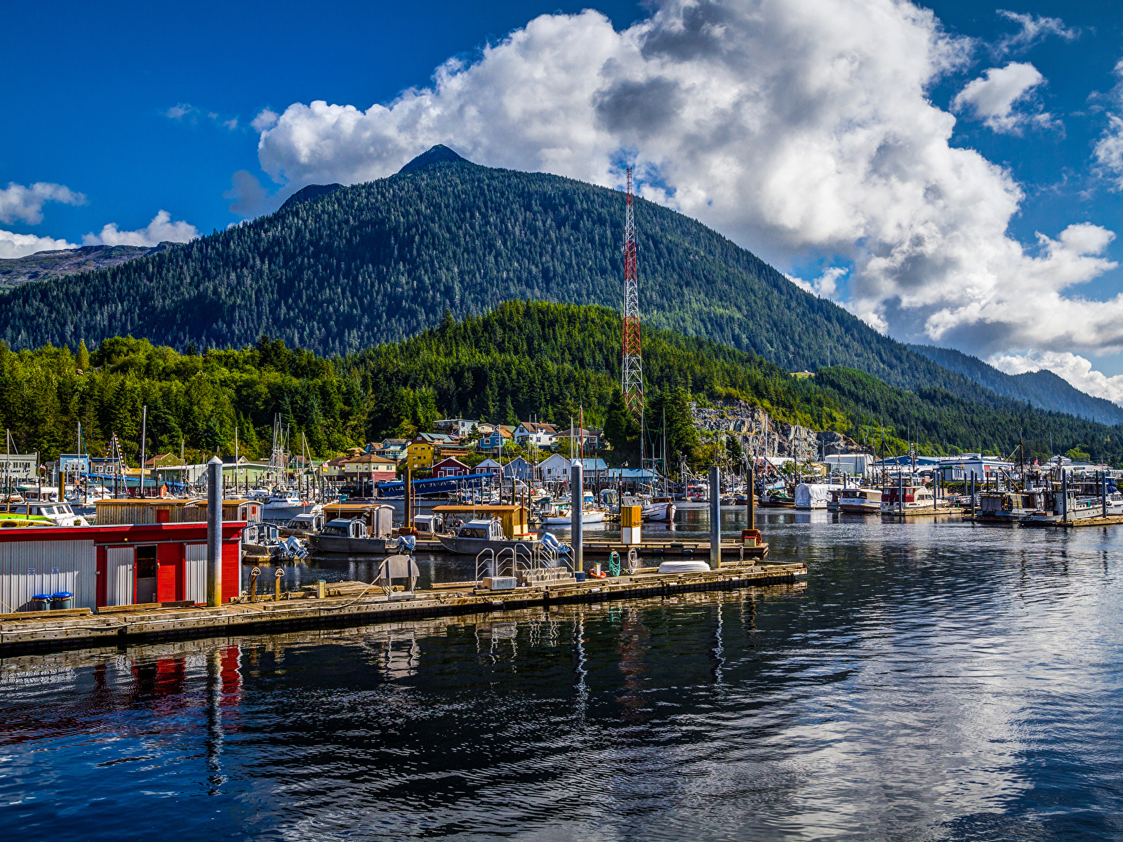 🔥 Free Download Desktop Wallpaper Alaska Ketchikan Hill Pier Cities by ...