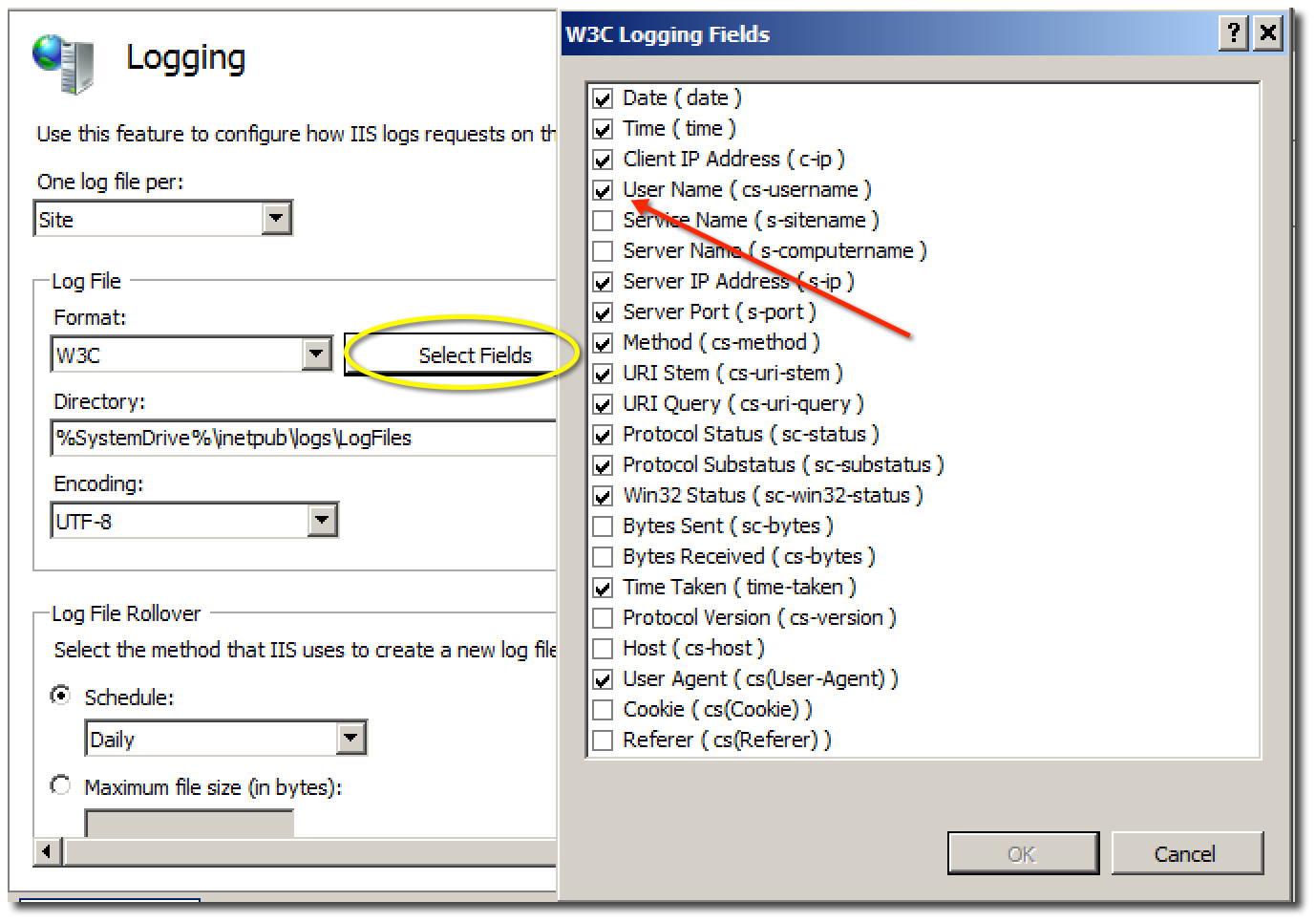 Free Download W3c Logging Fields How To Change Iis Log Contents With