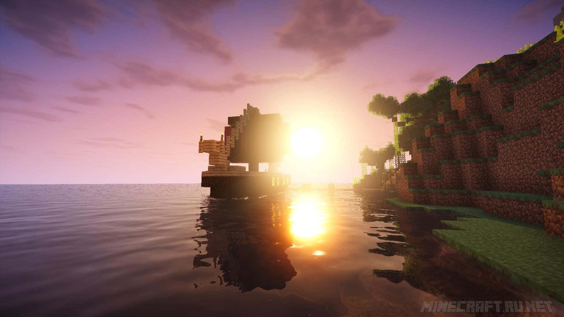 🔥 [40+] Minecraft Sunset Wallpapers | WallpaperSafari