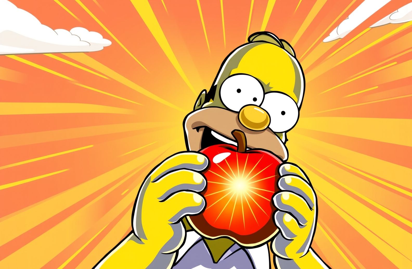 🔥 Free Download Homer Simpson Apple Wallpaper by @charless59 ...