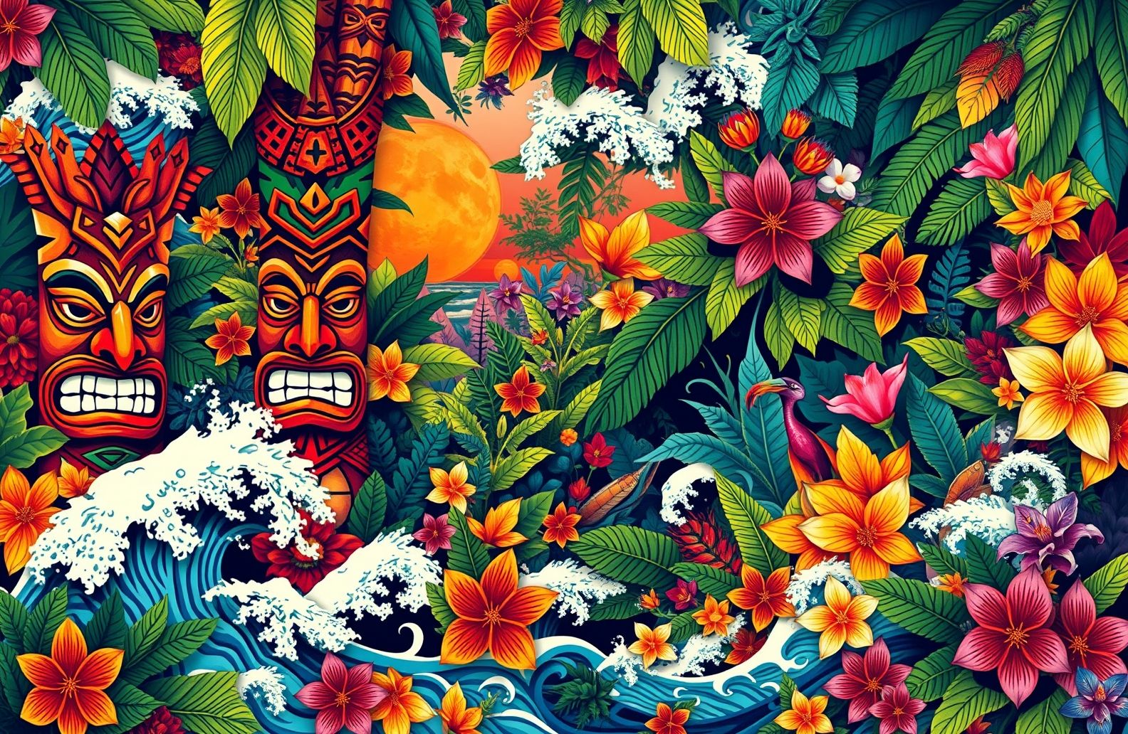 🔥 Free Download Polynesian Tribal Wallpaper by @scottbryant ...