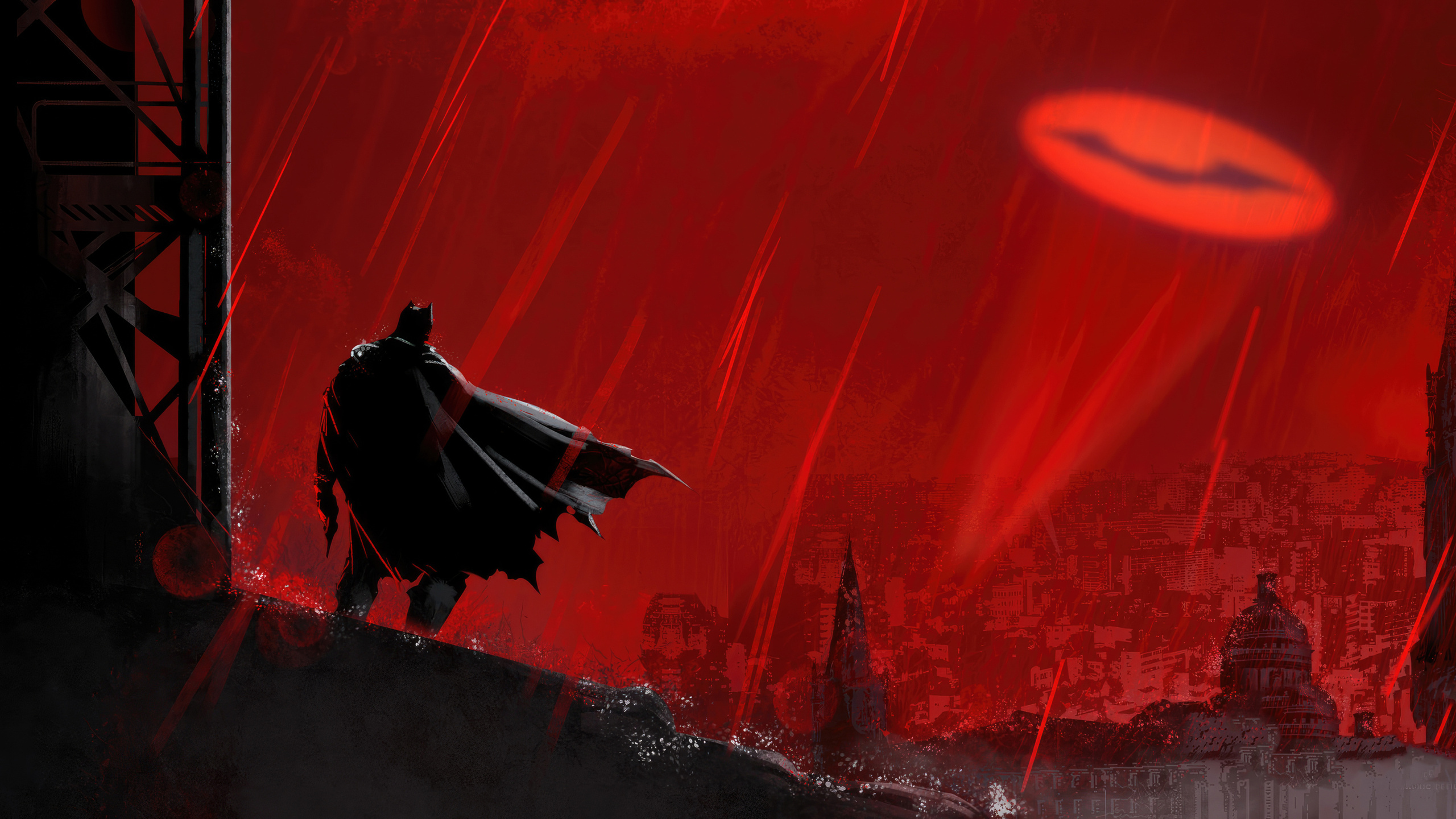 🔥 Free Download Batman Red 4k Art 1440p Resolution Hd Wallpaper Image ...