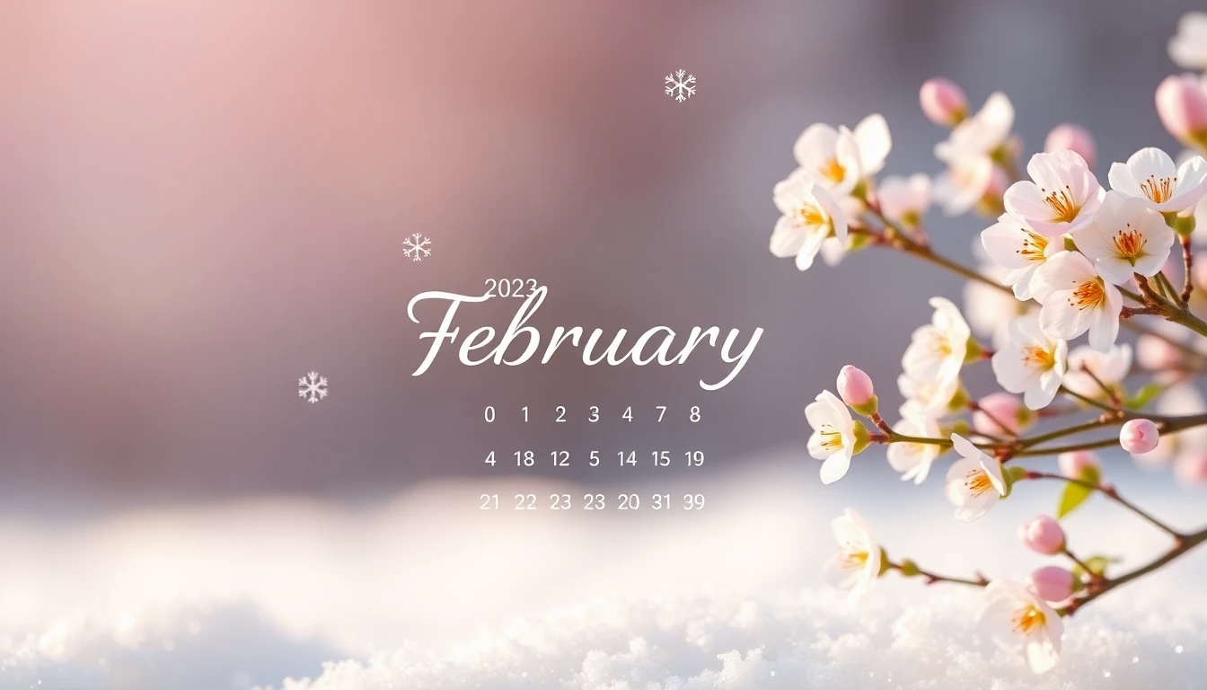 🔥 Free Download February Calendar Wallpaper by @deborahs15 ...