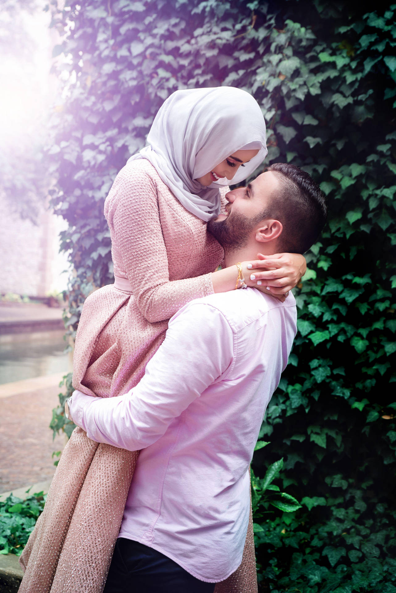 🔥 Free Download Beautiful Muslim Couple Pose Wallpaper by @royg81 ...