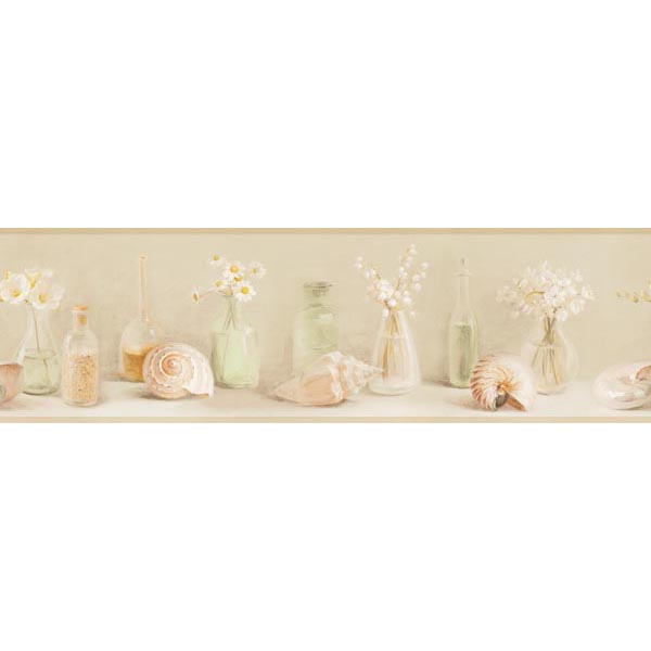 Free download Green Sea Glass Border Cahoon Sand Dollar Wallpaper by ...