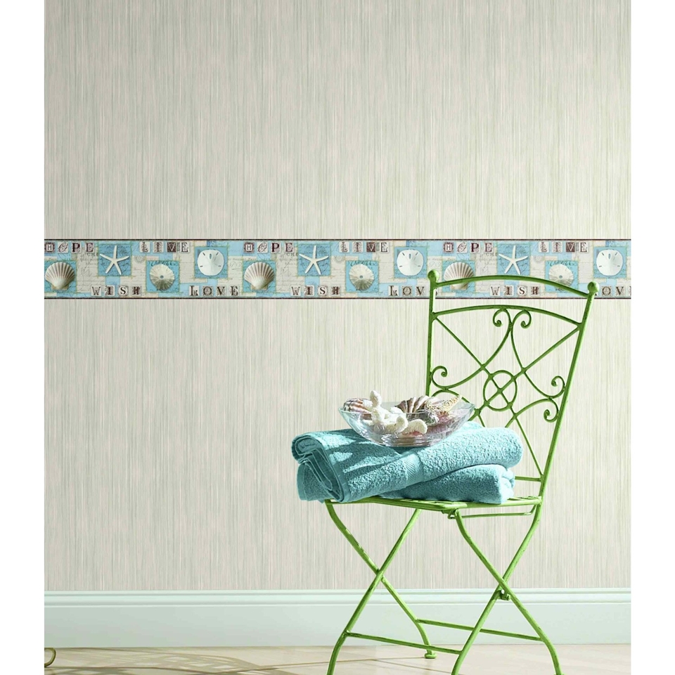 Blue Seashell Border