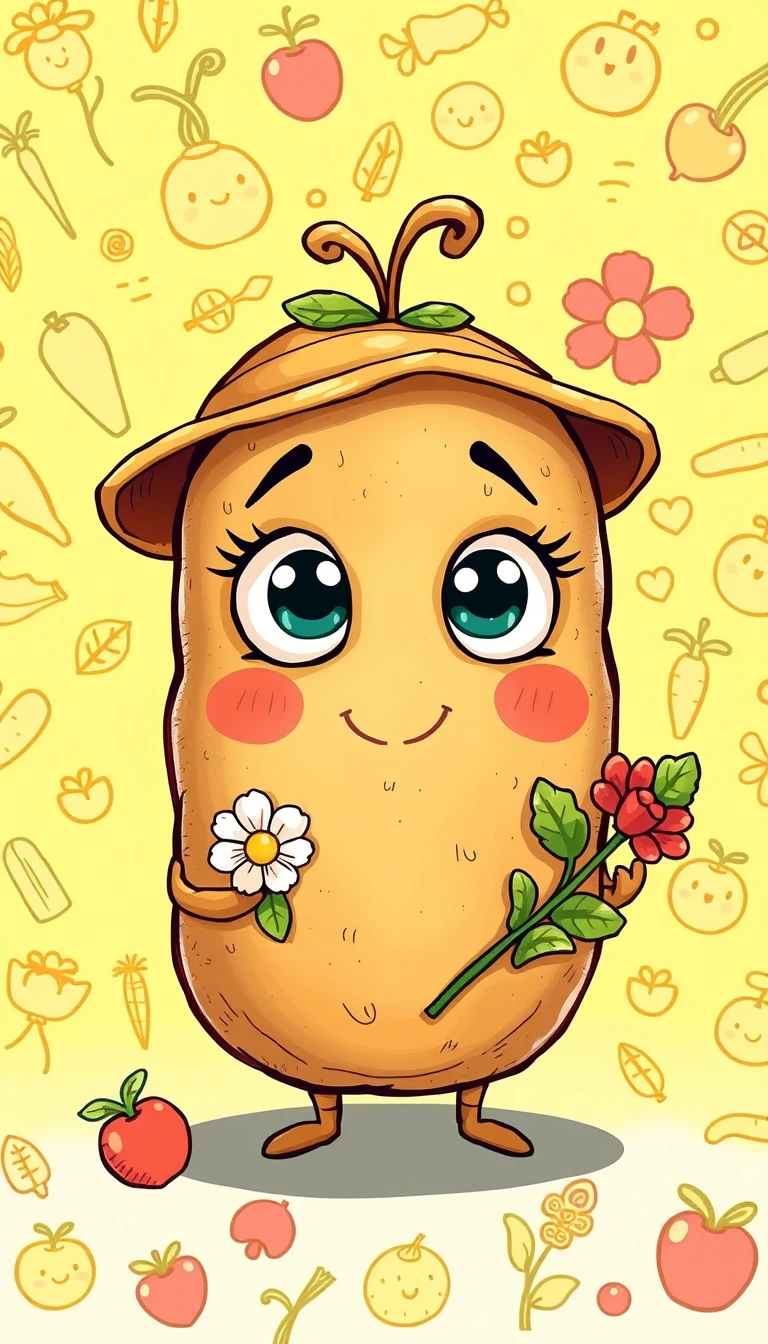 🔥 [30+] Cute Potato Wallpapers | WallpaperSafari