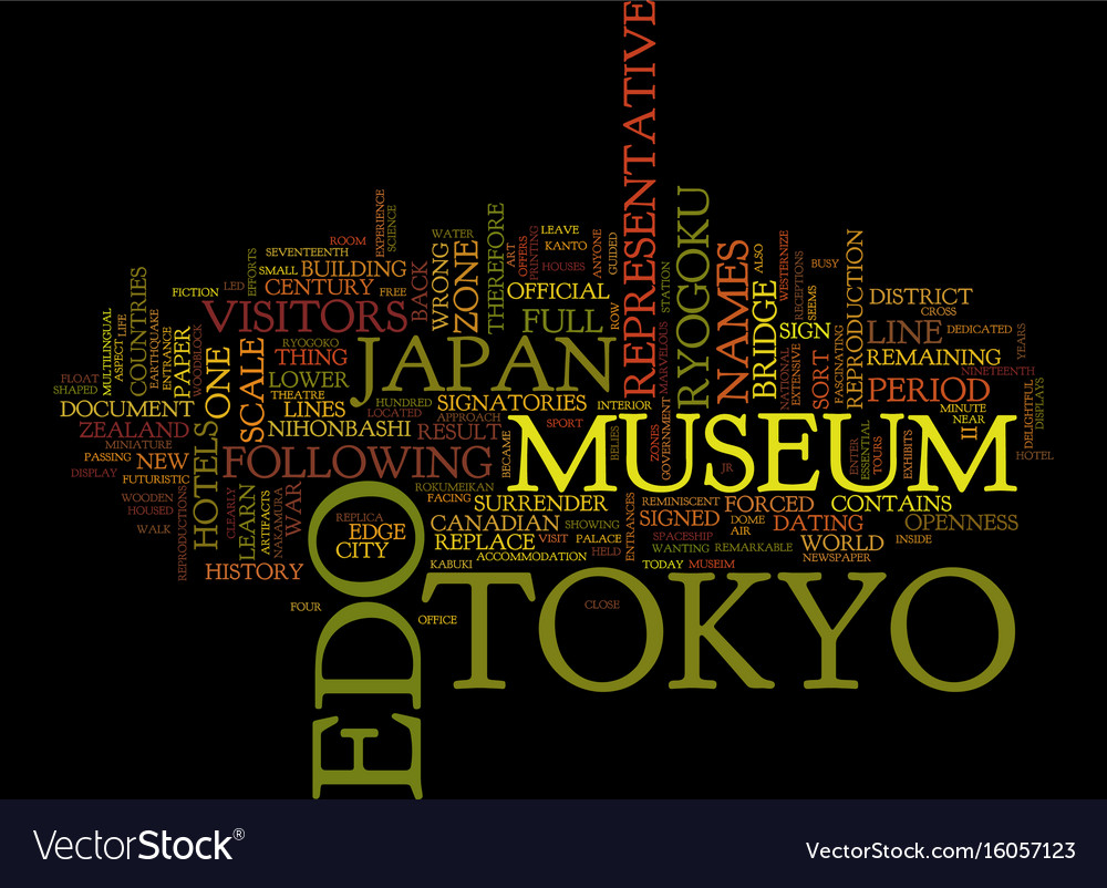 🔥 Free download The edo tokyo museim text background word cloud Vector ...