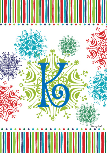 🔥 Free Download Monogram Background K Snowflake by @juliahammond ...