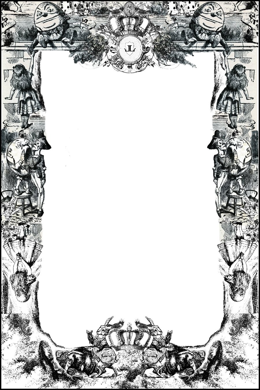  49 Alice In Wonderland Wallpaper Border WallpaperSafari