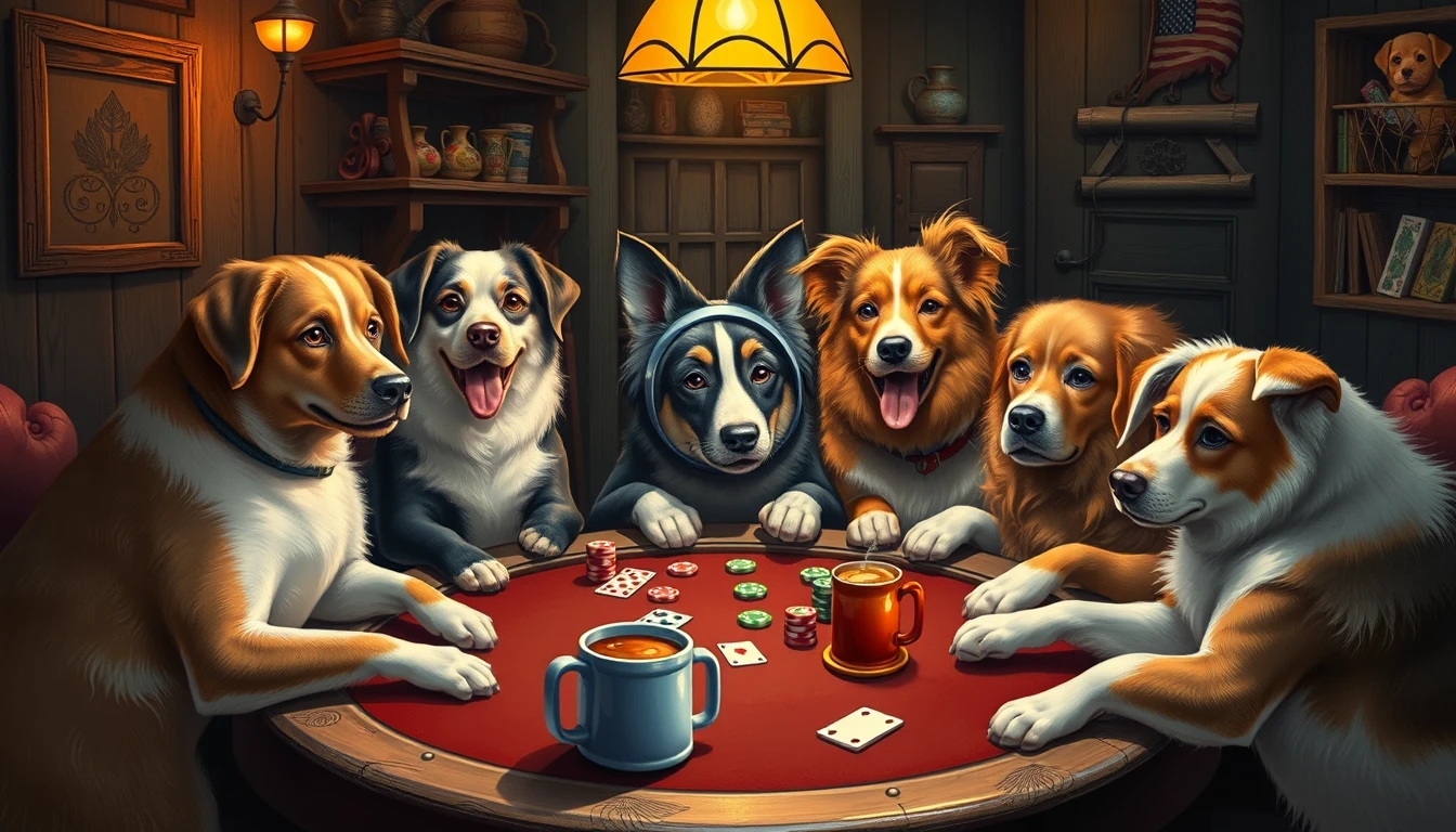 🔥 [70+] Dogs Playing Poker Wallpapers | WallpaperSafari
