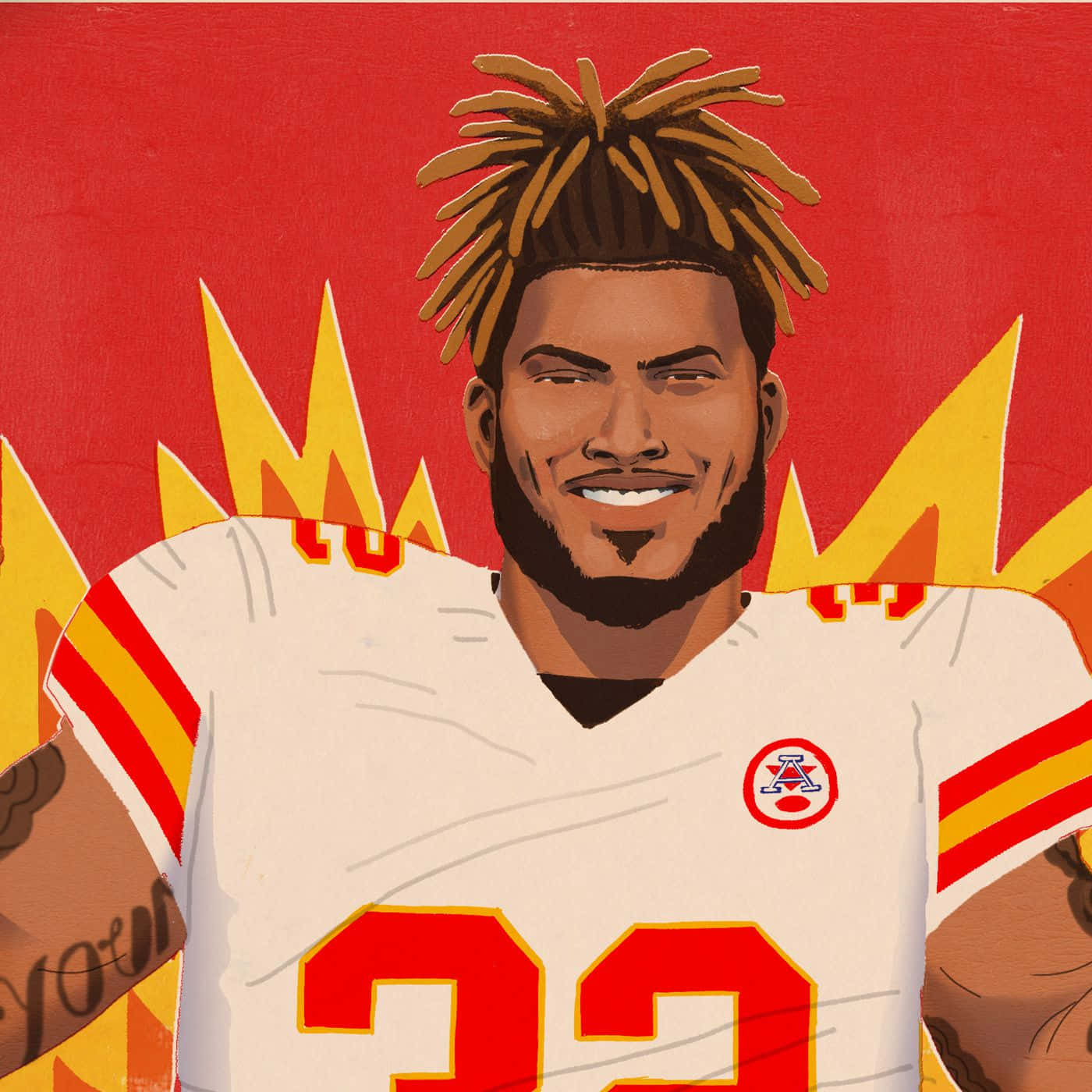 🔥 Free Download Tyrann Mathieu Looking Determined On The Field ...