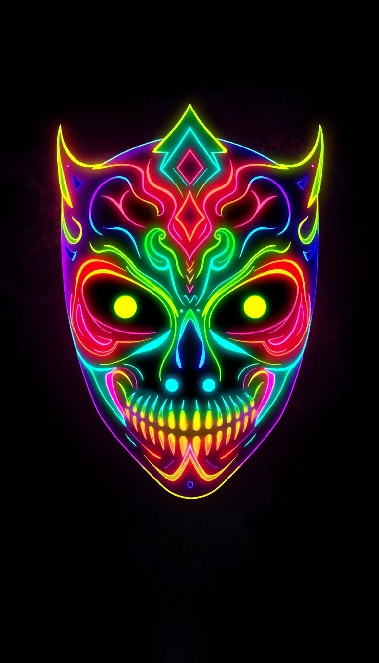 🔥 [30+] Neon Mask Wallpapers | WallpaperSafari