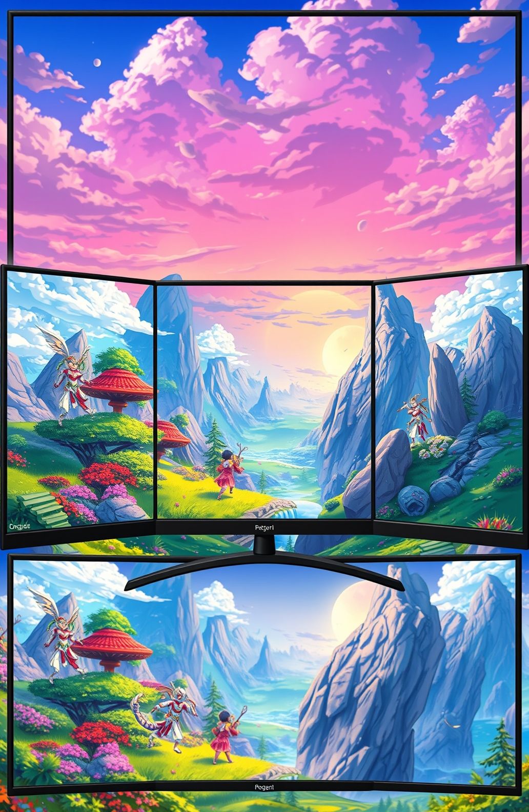 🔥 Free Download Triple Monitor Anime Wallpaper by @ritad | WallpaperSafari