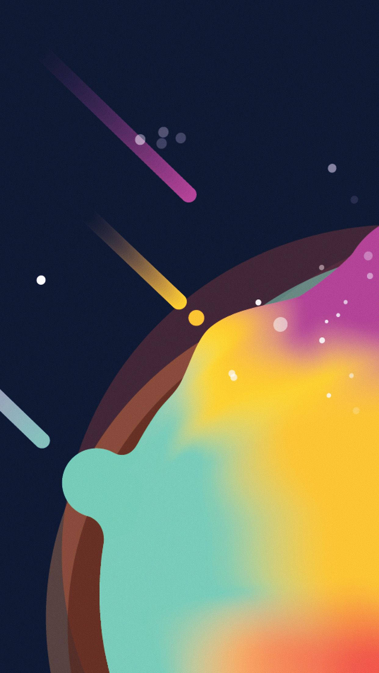 🔥 Free Download Colorful Space Blob Illustration Art Wallpaper by ...
