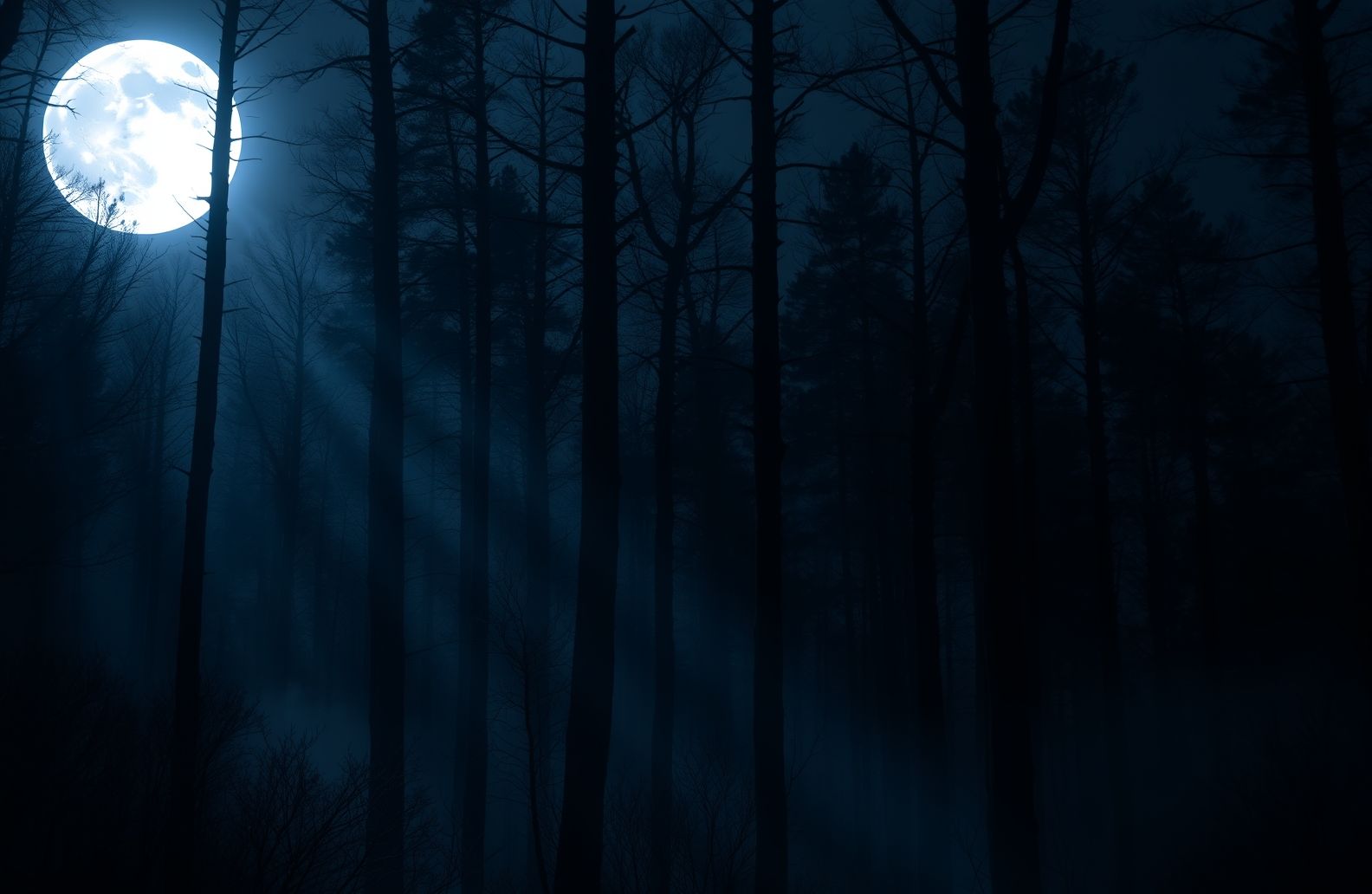 🔥 Free Download Dark Forest With Moon Wallpaper by @todds29 ...