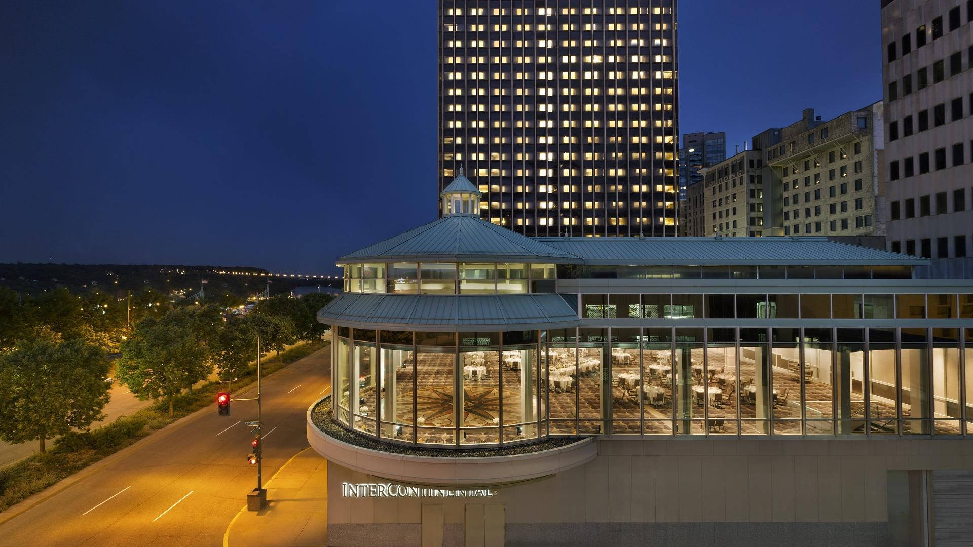 🔥 Free Download St Paul Intercontinental Hotel Evening Wallpaper by ...